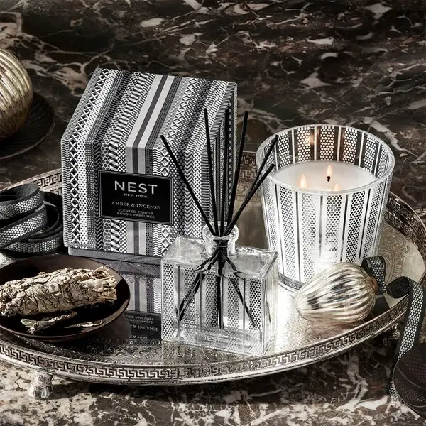NEST NEW YORK Amber & Incense 3 Wick Candle 21 Oz