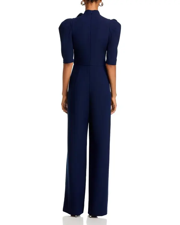 Black Halo Ara Bow Straight Leg Jumpsuit - Navy