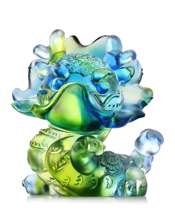 LIULI Chinese Zodiac Animals In Bright Florals So Spirited Crystal Figure