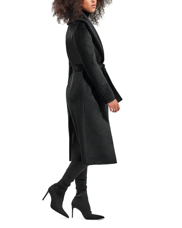 Sentaler Suri Alpaca-blend Wrap Coat - Black