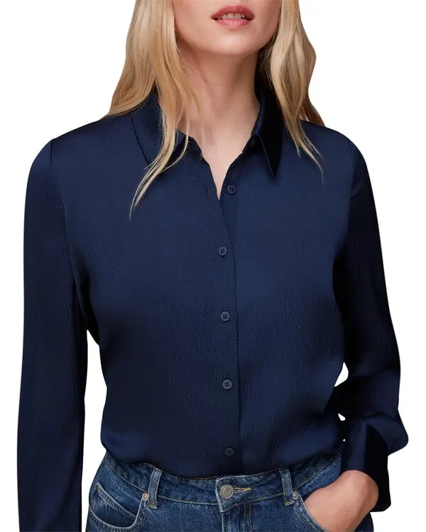 Whistles Molly Satin Shirt