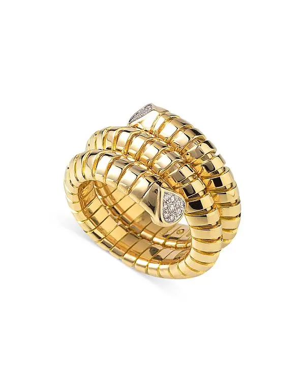 Marina B 18k Yellow Diamond Timo Coil Ring - Gold