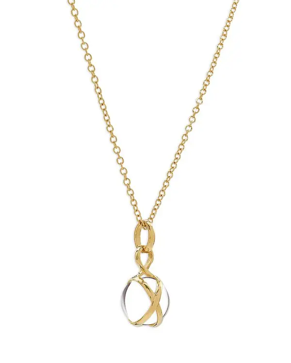 L. KLEIN 18k Yellow Prisma Quartz Pendant Necklace - Gold