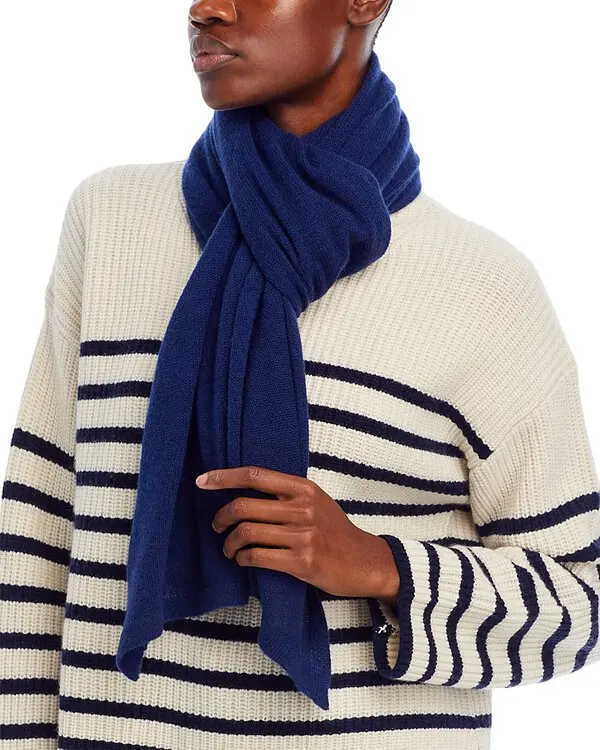 Bloomingdale'S Oversized Knit Scarf Exclusive - Dark Blue