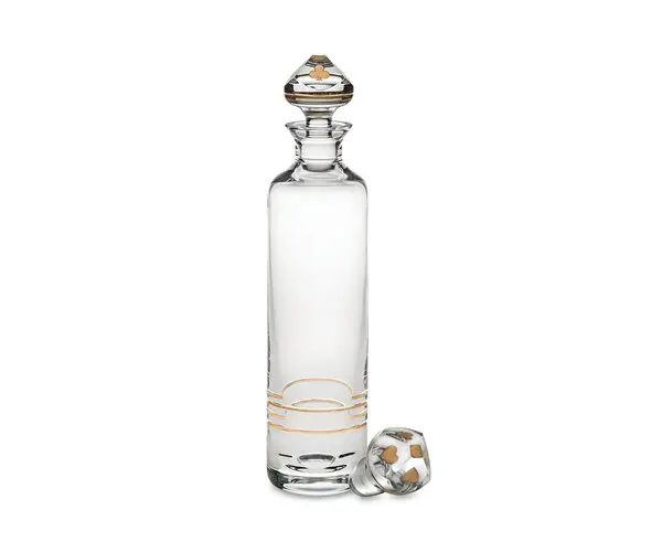 VISTA ALEGRE Naipes Case With Vodka Decanter And 4 Shot Glasses