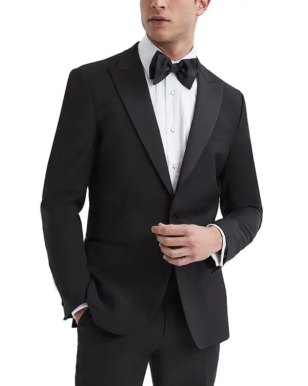 REISS Poker Modern Fit Tuxedo Jacket - Black