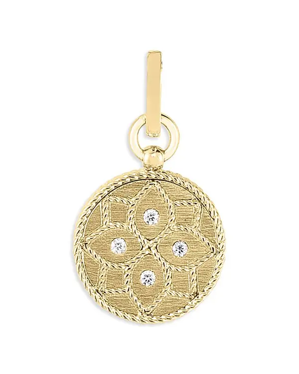 Roberto Coin 18k Yellow Venetian Princess Diamond Pendant - Gold
