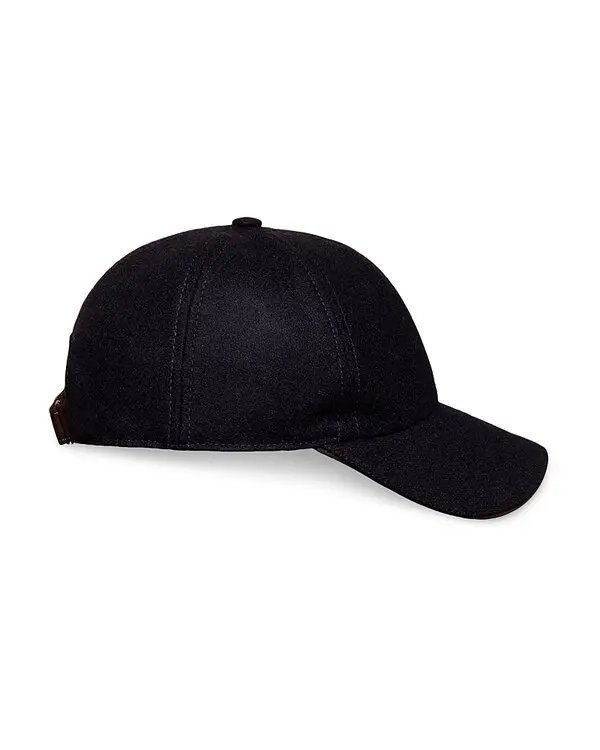 Eton Cotton Corduroy Baseball Cap - Navy Blue