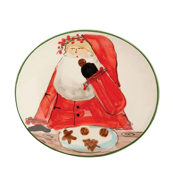 VIETRI Old Saint Nick Cookie Plate - Multi