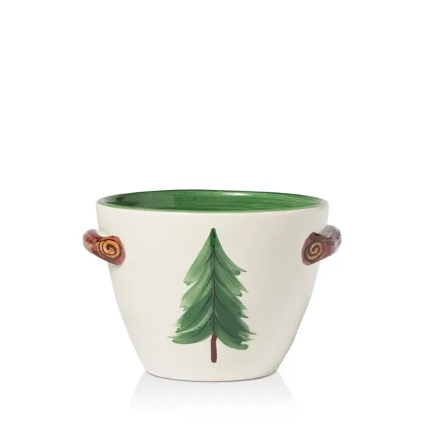 VIETRI Old St. Nick With Popcorn Serving Bowl