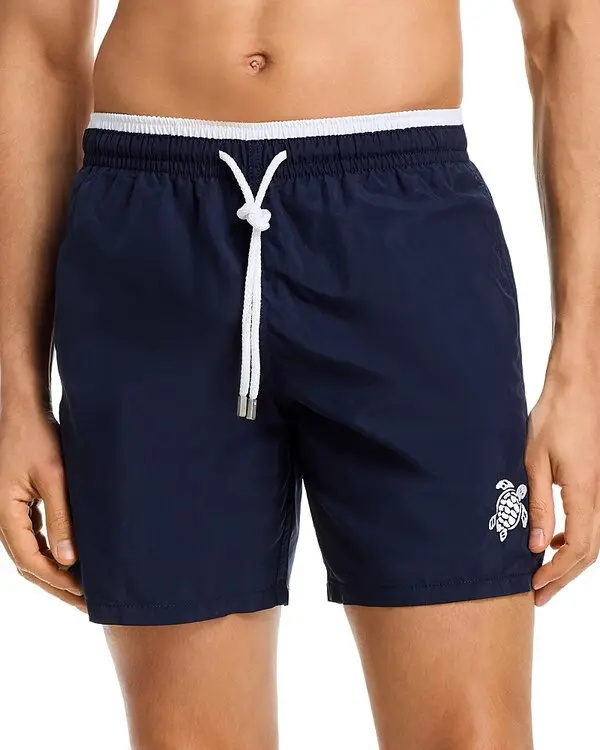 Vilebrequin Solid Tortoise 6" Swim Shorts - Navy/white