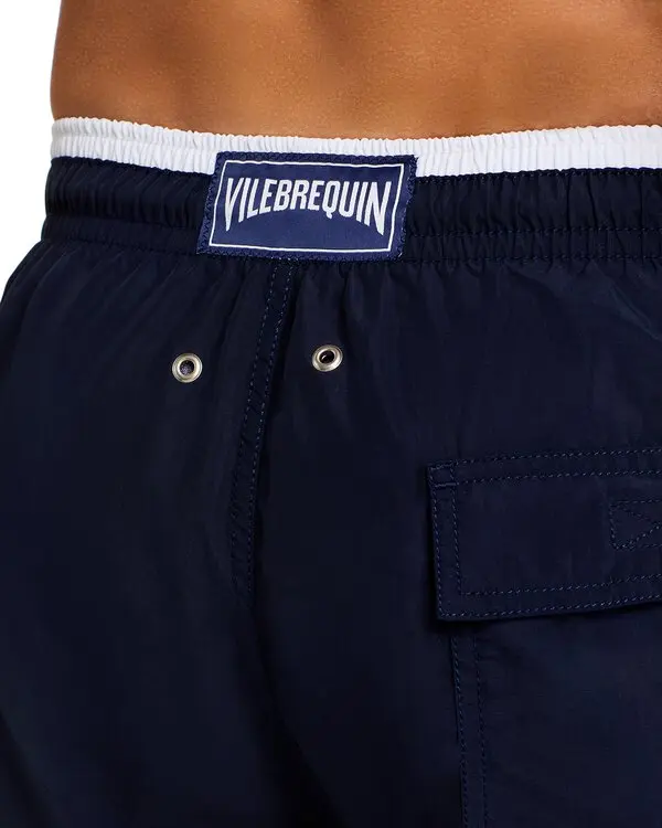 Vilebrequin Solid Tortoise 6" Swim Shorts - Navy/white