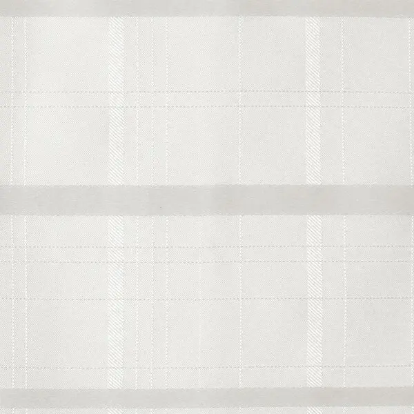 ELRENE HOME FASHIONS Elegance Plaid Jacquard Round Tablecloth, 70 X 70 - White