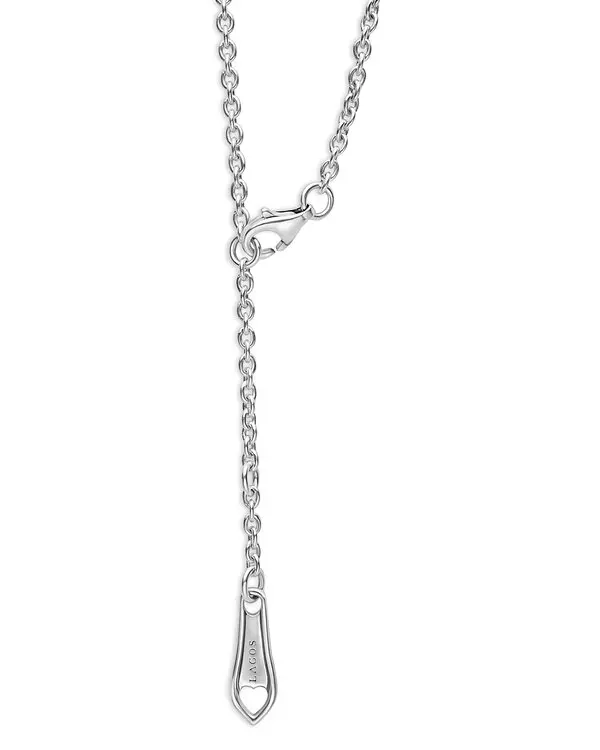 Lagos 18k Yellow Gold & Sterling Silver Rittenhouse Diamond Cluster Pendant Necklace - Silver/gold