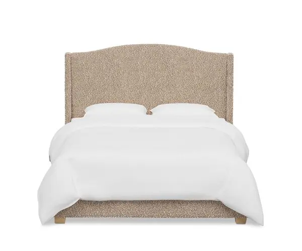 SKYLINE FURNITURE Sparrow & Wren Amalia Bed In Plush Boucle, King - Camel