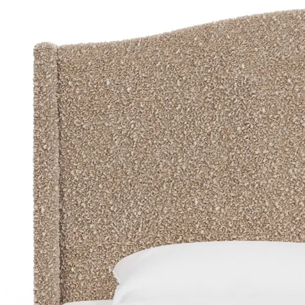 SKYLINE FURNITURE Sparrow & Wren Amalia Bed In Plush Boucle, King - Camel