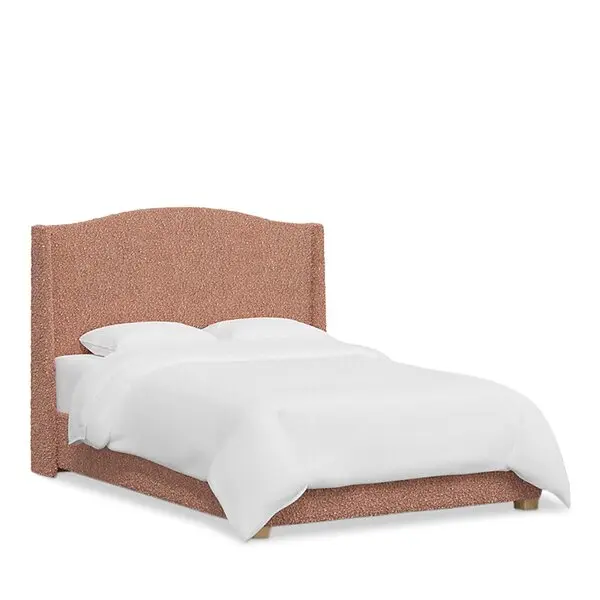 SKYLINE FURNITURE Sparrow & Wren Amalia Bed In Plush Boucle, Twin - Blush