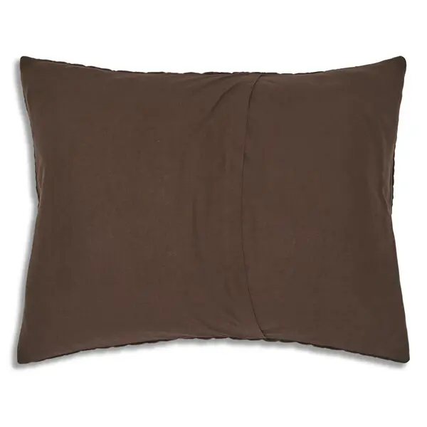 JOHN ROBSHAW Velvet Quilted King Sham - Coffee