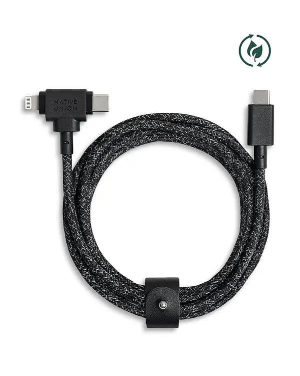 14TH & UNION Belt Cable Duo Usb-c To Usb-c Lightning - Cosmos
