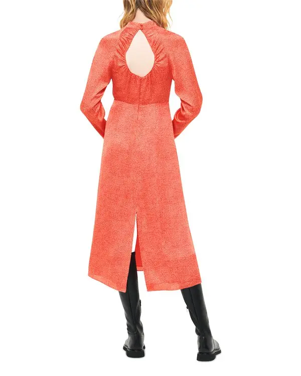 Whistles Pebble Spot Print Midi Dress