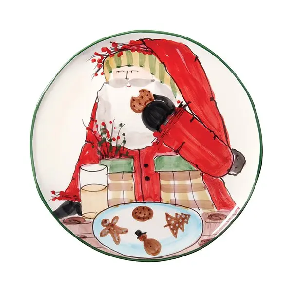 VIETRI Old St. Nick Cookie Platter - Multi