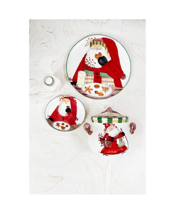 VIETRI Old St. Nick Cookie Platter