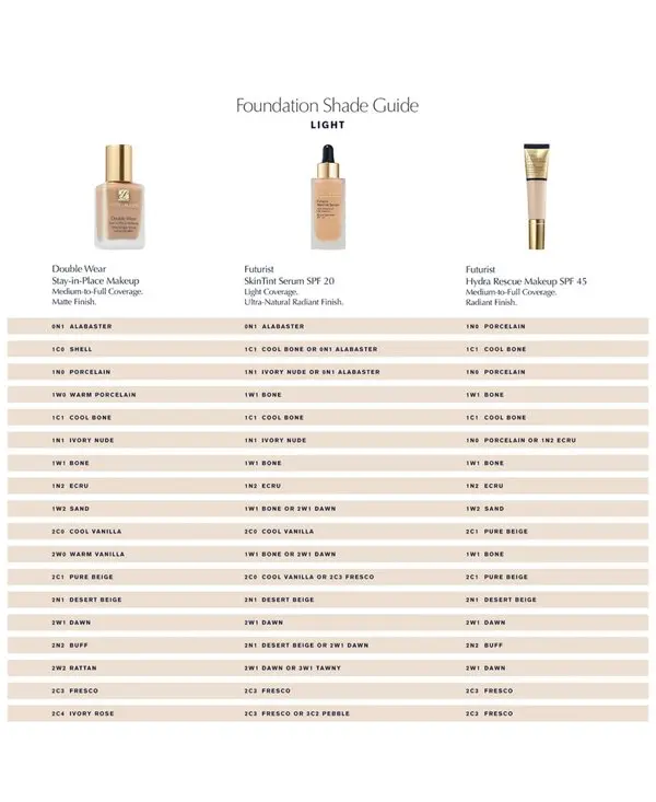 Estée Lauder Futurist Skintint Serum Foundation Spf 20 1 Oz - C Cool Bone