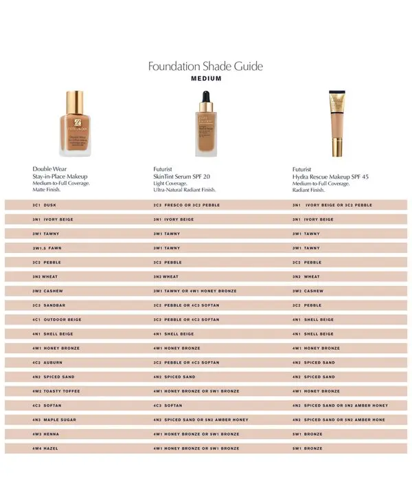 Estée Lauder Futurist Skintint Serum Foundation Spf 20 1 Oz - N Wheat