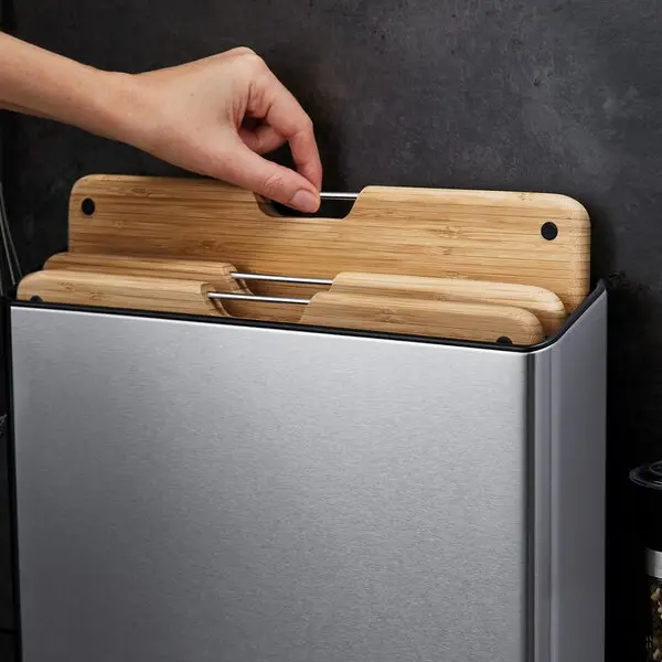 JOSEPH JOSEPH Folio Steel 3 Piece Bamboo Cutting Board Set