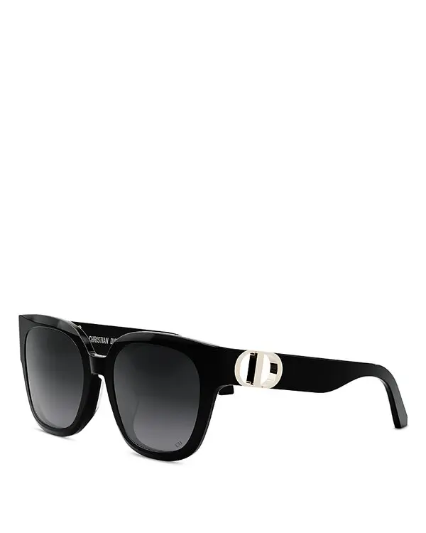 Dior 30montaigne S10f Square Sunglasses - Black/black Gradient