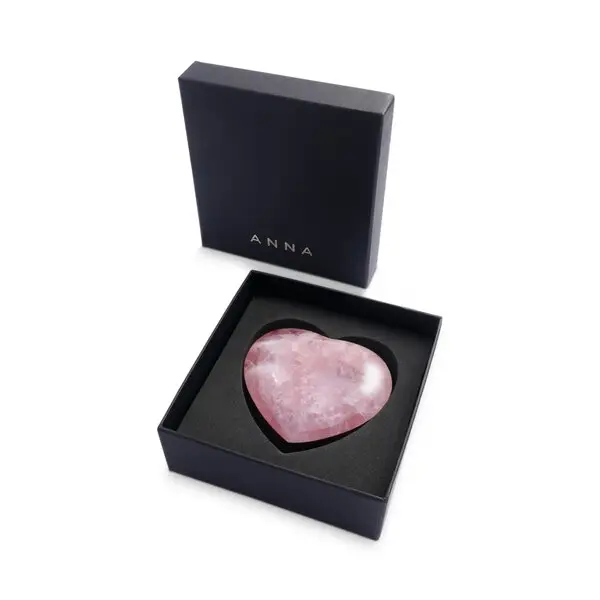 ANNA NEW YORK Cuore Rose Quartz Gemstone Heart