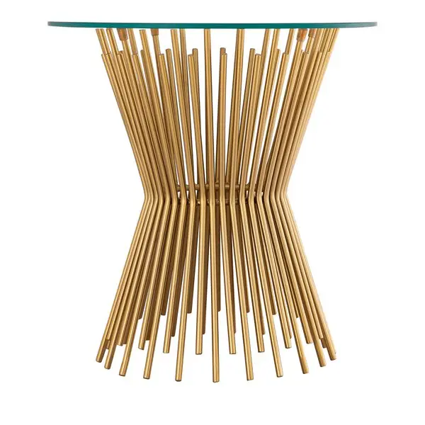 TOV FURNITURE Grace Glass Side Table