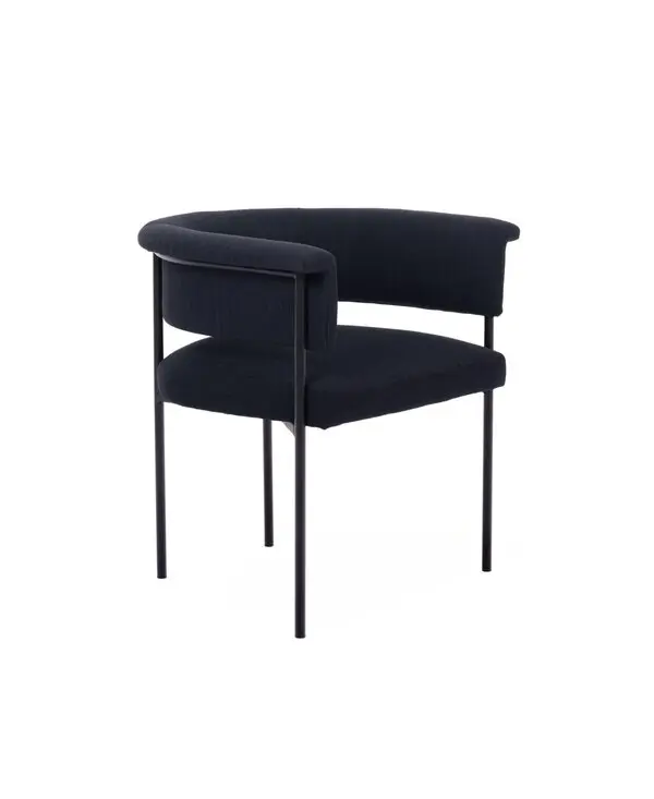 TOV FURNITURE Taylor Performance Linen Dining Chair - Black