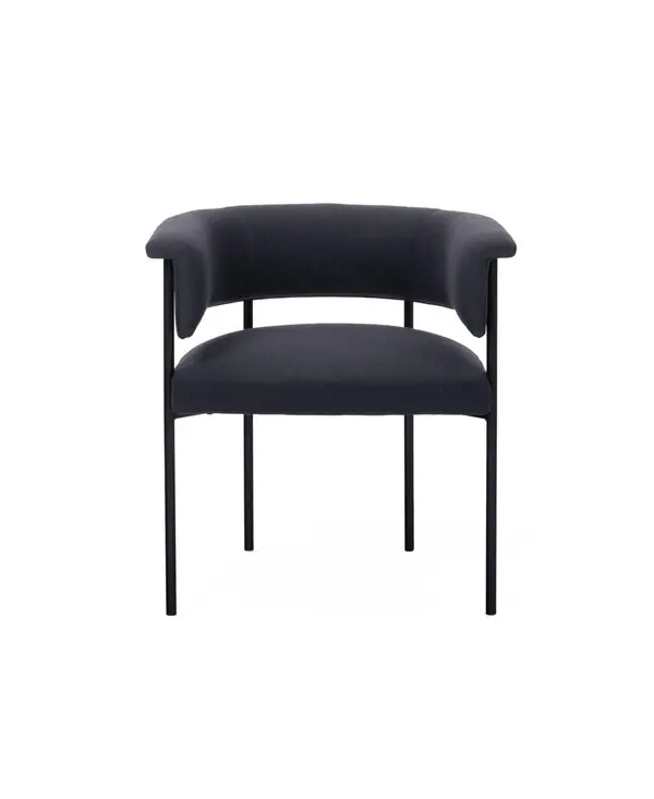 TOV FURNITURE Taylor Performance Linen Dining Chair - Black