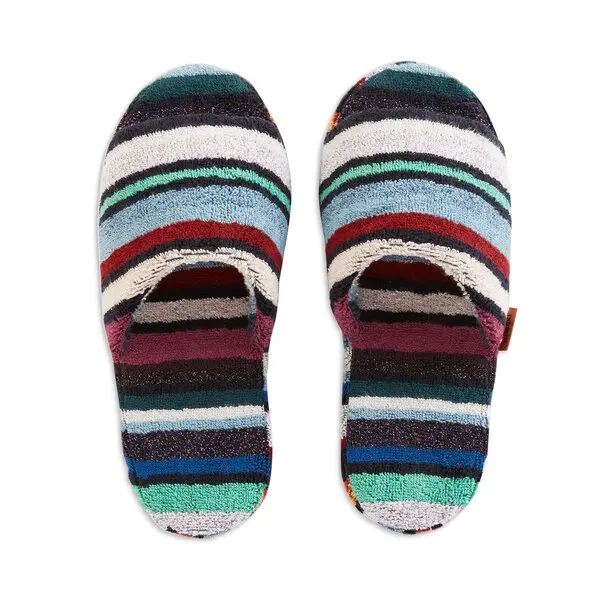Missoni Chandler Metallic Stripe Slippers