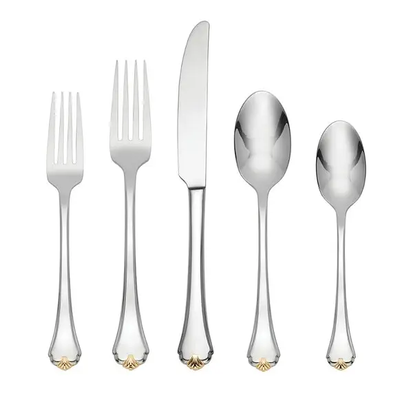 HUDSON PARK COLLECTION Laurel 42-piece Flatware Set Exclusive - Gold