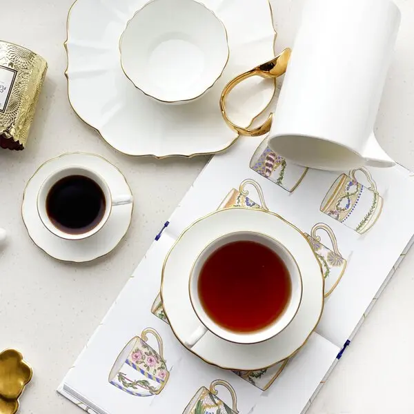 Twig New York Amelie Brushed Tea Cup & Saucer