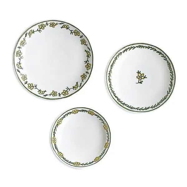 TWIG NEW YORK H. Daisy Chain Assorted Canape Dishes, Set Of 3 - Multi