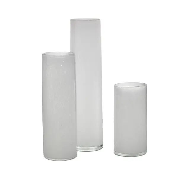 JAMIE YOUNG CO. Gwendolyn Hand Blown Set Of 3 Vases - White