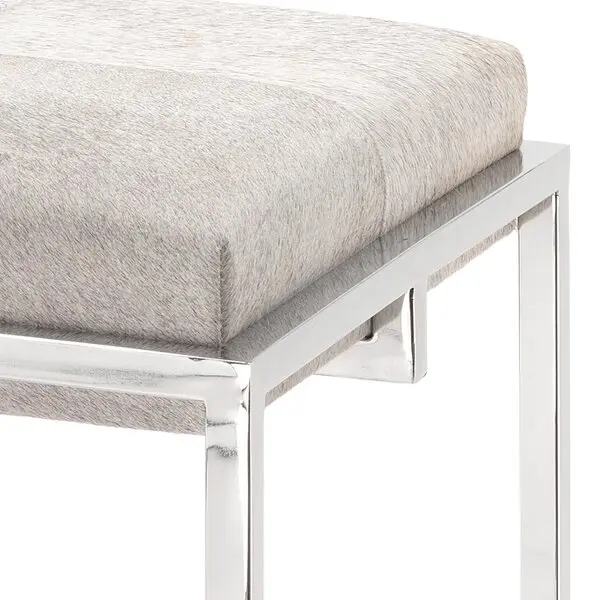 JAMIE YOUNG CO. Shelby Hide Stool - Grey
