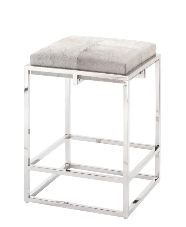 JAMIE YOUNG CO. Shelby Hide Stool - Grey