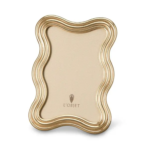 L'Objet Ripple Frame, 4 X 6 - Gold