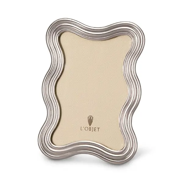L'Objet Ripple Frame, 4 X 6 - Platinum