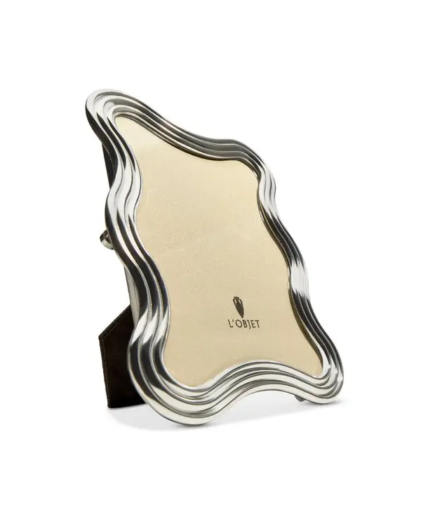 L'Objet Ripple Frame, 4 X 6 - Platinum