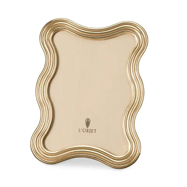 L'Objet Ripple Frame, 5 X 7 - Gold