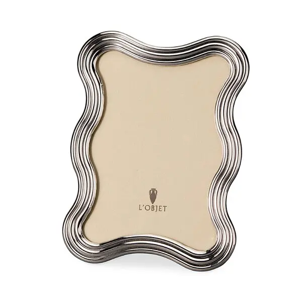 L'Objet Ripple Frame, 5 X 7 - Platinum