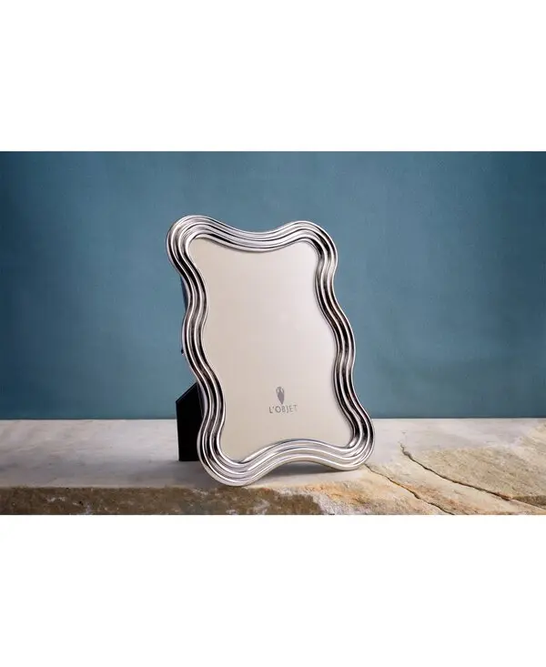 L'Objet Ripple Frame, 5 X 7 - Platinum