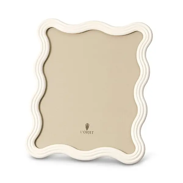 L'Objet Ripple Enamel Frame, 8 X 10 - White
