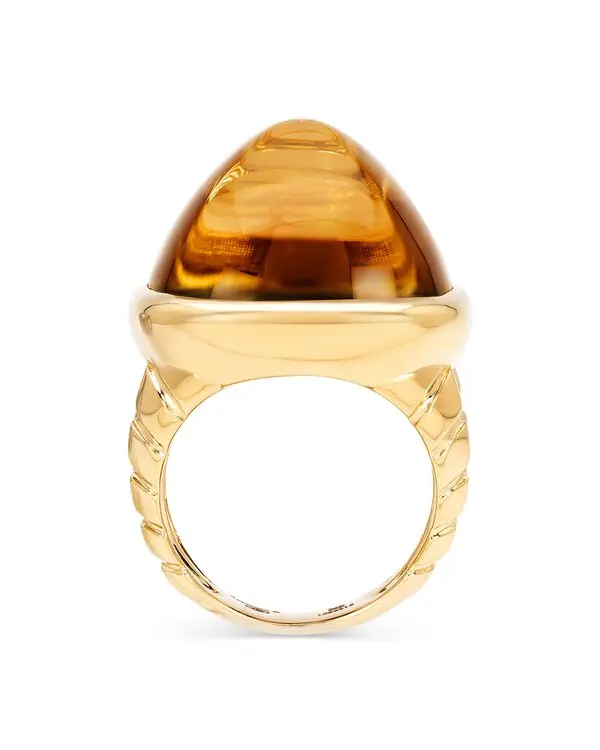 Marina B 18k Yellow Gold Tigella Citrine Ring