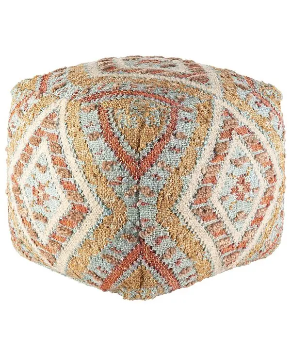 SURYA Luanda Pouf - Rust